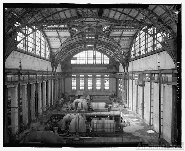 19. TURBINE HALL, INTERIOR, LOOKING SOUTHWEST
