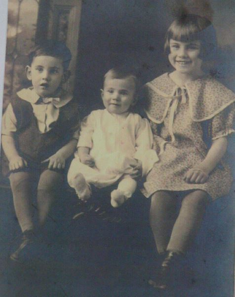 Calvin H Vanness on Left; brother Myron 'Buck'; sister Alice on Right ...