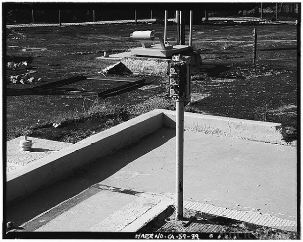 39. VIEW OF CONTROL BOX AT 'CATFISH' SILO, LOOKING NORTH...