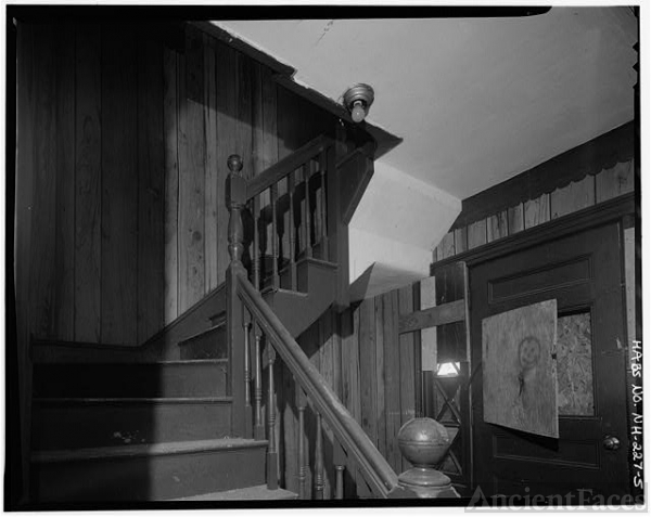 5. Typical interior, first floor, front staircase, south...