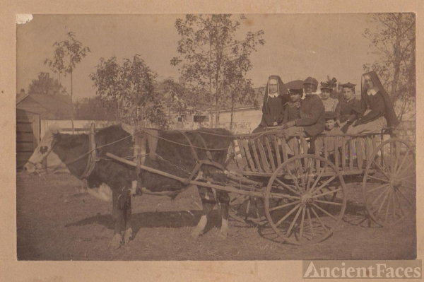 Cow Cart with Nuns
