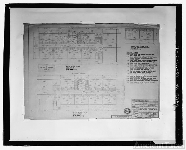 5. Drawing No. 4. First floor plan. - Ellsworth Air Force...