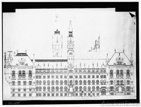 34. Historic American Buildings Survey Original Drawing,...