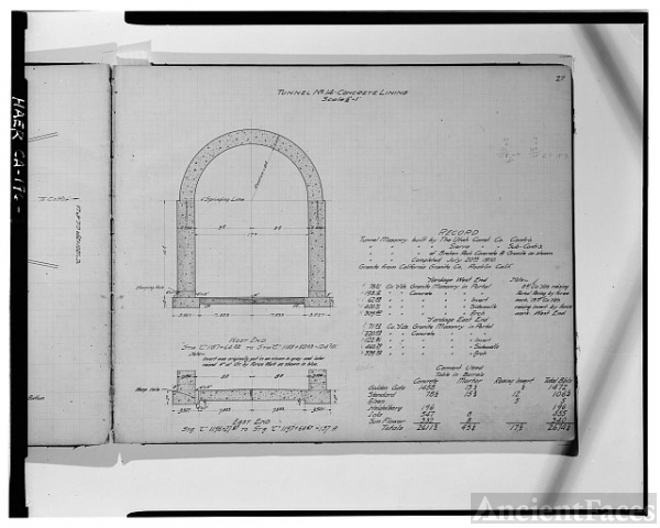 7. 'Tunnel No 14, Concrete Lining,' Southern Pacific...