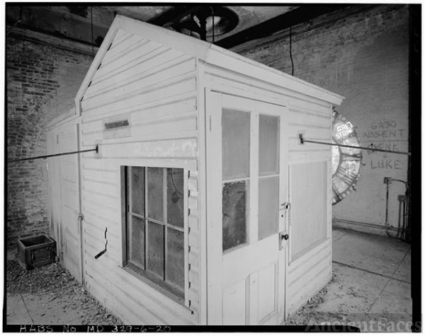 20. ATTIC, CLOCK TOWER, SHOWING CLOCK HOUSING, MAHAN HALL...