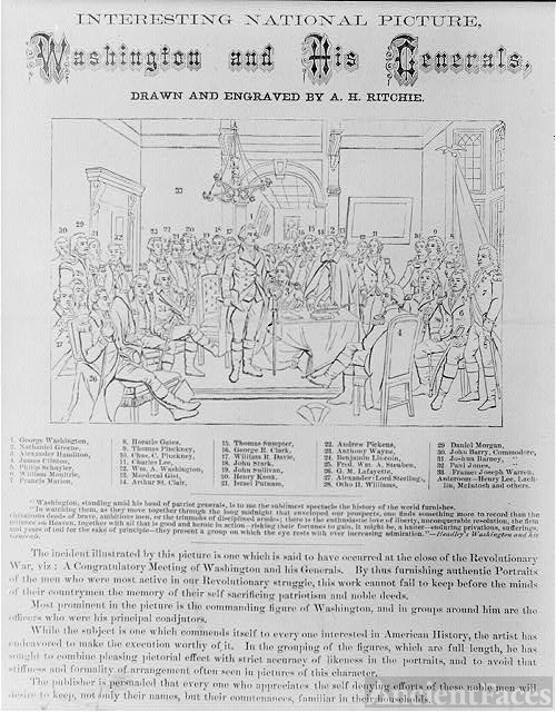 Washington and his generals, drawn and engraved by A.H....