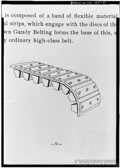 11. PHOTOCOPY OF DETAIL OF THE GANDY BELTING SYSTEM