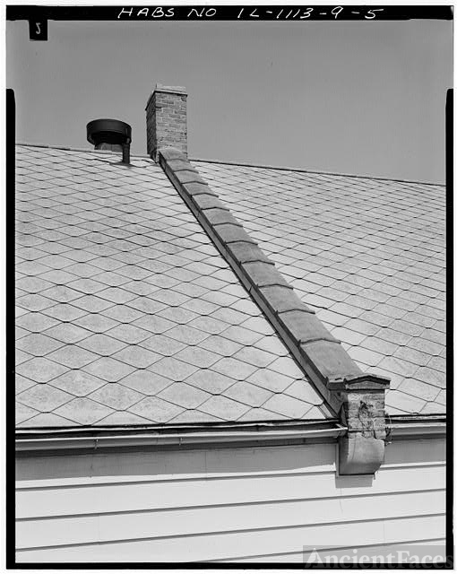 5. DETAIL, TERRA COTTA COPING, ROOF, WEST ELEVATION