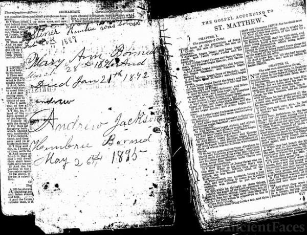 Hembree Family bible, 1