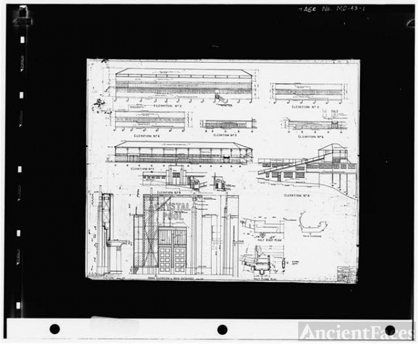 1. ELEVATIONS, DETAIL OF MAIN ENTRANCE Drawing No. 103-06...