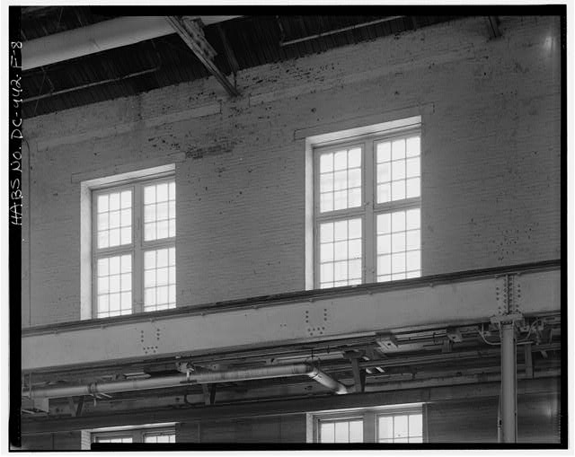 Detail of typical second story window, interior (west...