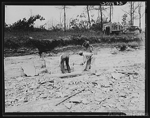 Rock quarry used in construction of Cumberland...