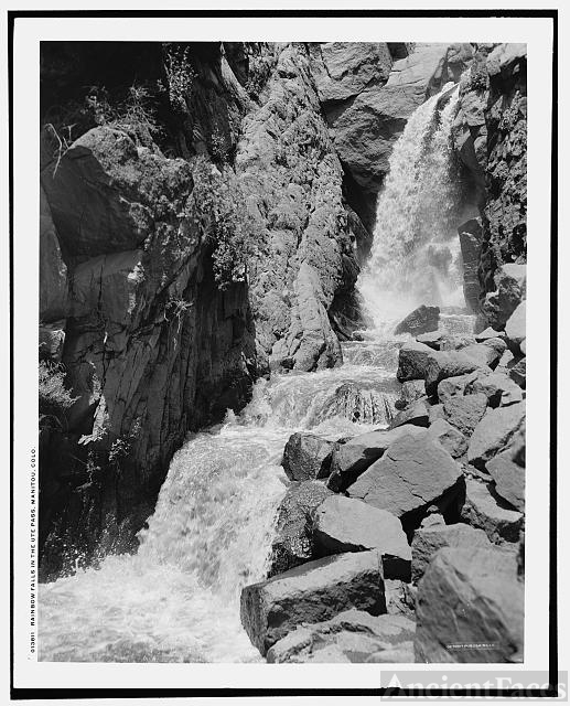 Rainbow Falls in the Ute Pass, Manitou, Colo.