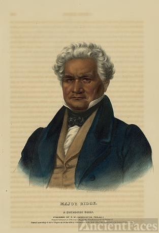Major Ridge, a Cherokee chief / printed & coloured at...
