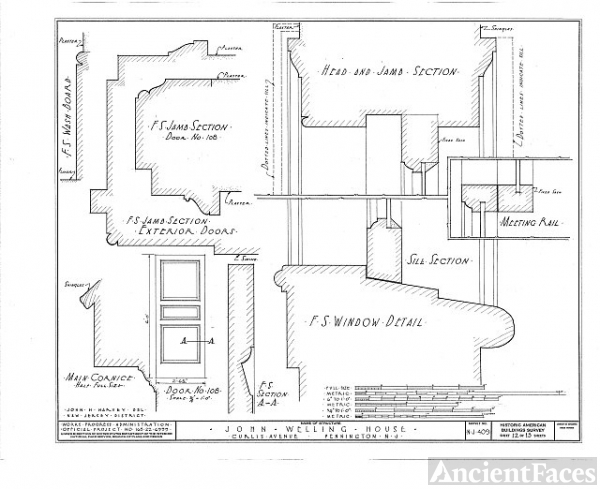 HABS NJ,11-PENT,1- (sheet 12 of 13) - John Welling House,...