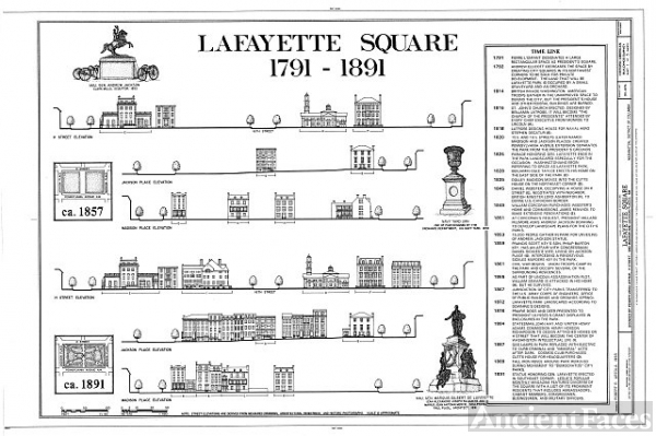 HABS DC,WASH,613- (sheet 1 of 3) - Lafayette Square,...