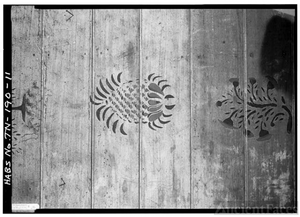 11. DETAIL: STENCIL WORK - Stencil House, Clifton, Wayne...