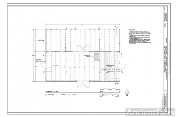 Framing Plan - Dryadocking Tobacco Barn, 23700 Dry...