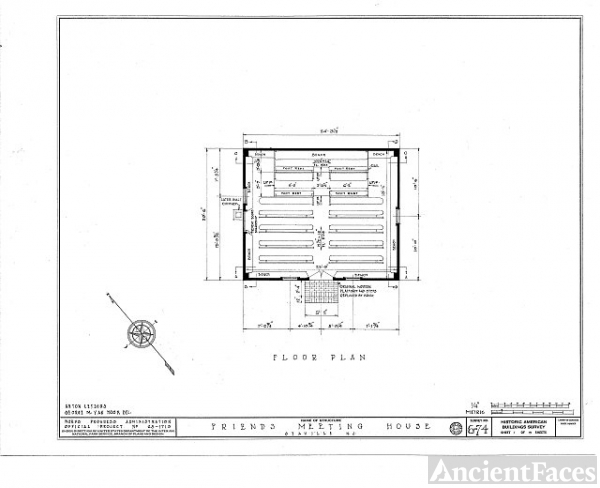 HABS NJ,5-SEAV.V,1- (sheet 1 of 9) - Friends' Meeting...