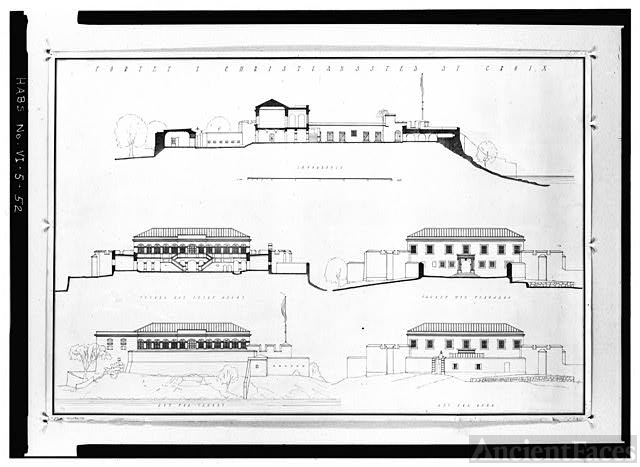 52. SECTION AND ELEVATIONS OF FORT - Fort...