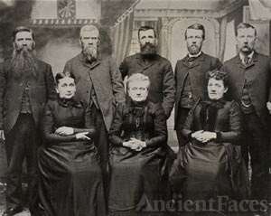 Daniel D Webster Family, 1880 Iowa