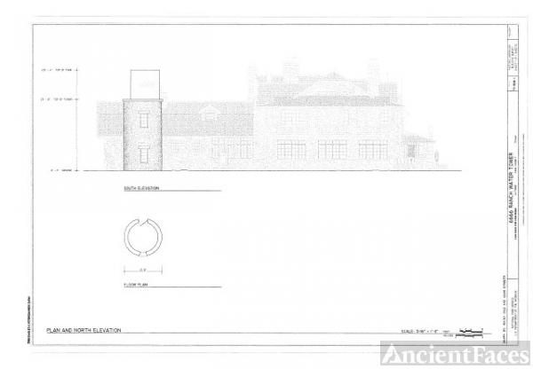 Elevation and floor plan - 6666 Ranch, Water Tower, 1102...
