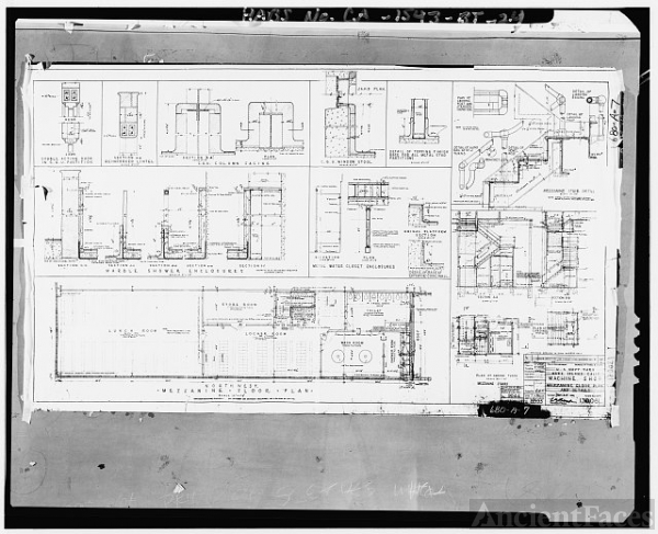 Photocopy of drawing located at National Archives, San...
