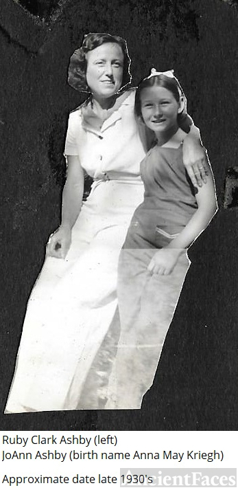Ruby Clark Ashby and JoAnn Ashby