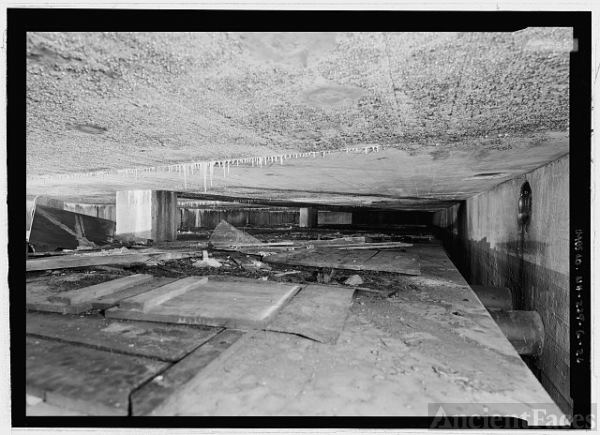 26. Interior, view of interstitial space, ceiling with...
