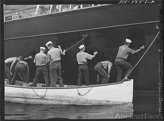 Hoffman Island, merchant marine training center off...