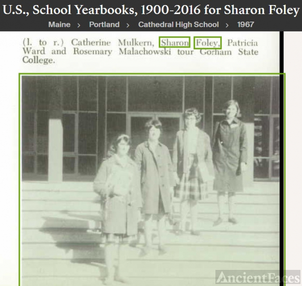 Sharon Lee Foley-McCarthy--U.S., School Yearbooks, 1900-2016(1967 ...