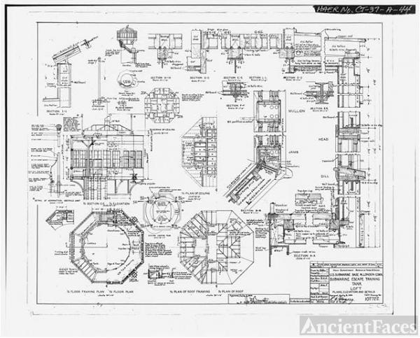 44. TANK LOFT: PLANS, ELEVATIONS AND DETAILS, Y&D No....