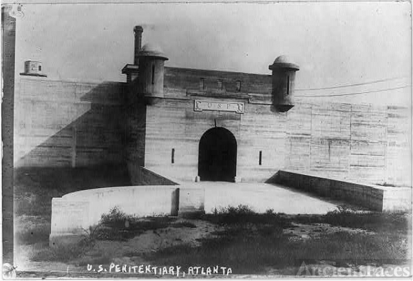Entrance to the federal penitentiary, Atlanta