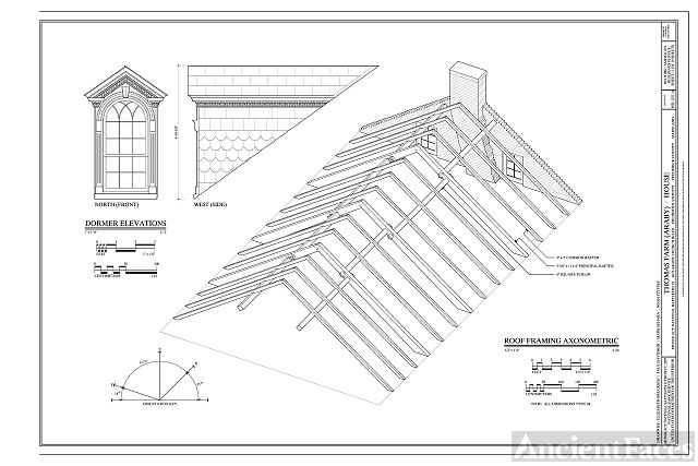 Dormer Elevations and Roof Framing Axonometric - Thomas...