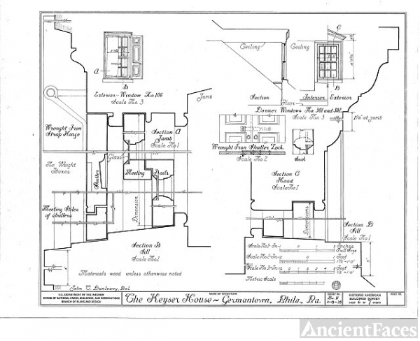 HABS PA,51-GERM,52- (sheet 6 of 7) - Keyser House, 6205...