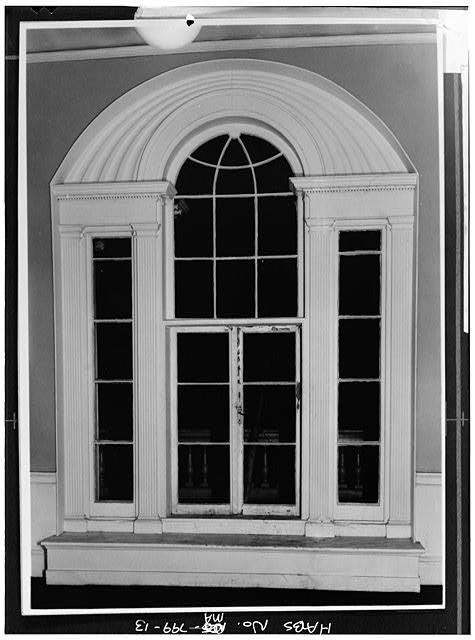 13. INTERIOR, SECOND FLOOR, DETAIL OF PALLADIAN WINDOW