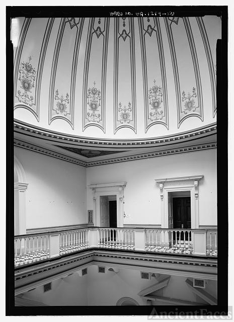 Third floor, view of the rotunda looking from the north...