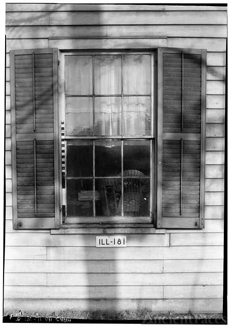 5. DETAIL, 12-PANED, DOUBLE SASHED WINDOW - Luce House,...