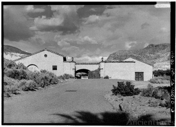 3. WEST ELEVATION, GATE OPEN - Death Valley Ranch, Barn...