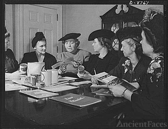 Preparation for point rationing. Mrs. Ola Day Rush...