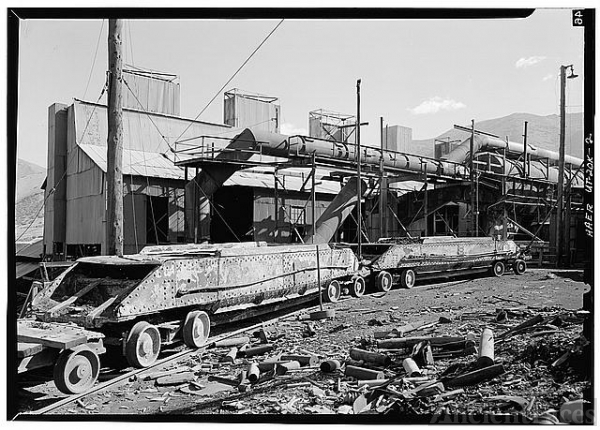 2. General view from east showing blast furnace building...