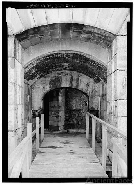 6. DRAWBRIDGE ENTRANCE OF NORTH SALLY PORT FROM THE SOUTH...
