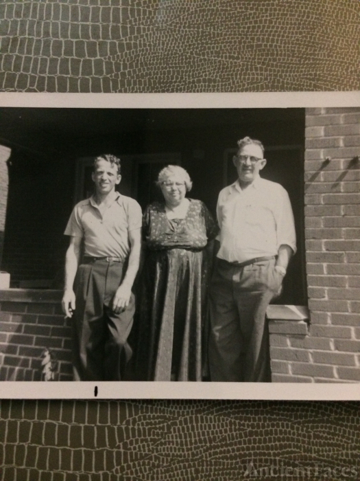 Angelo, with son Vincent and wife AnnaBelle (Cross) Gebard