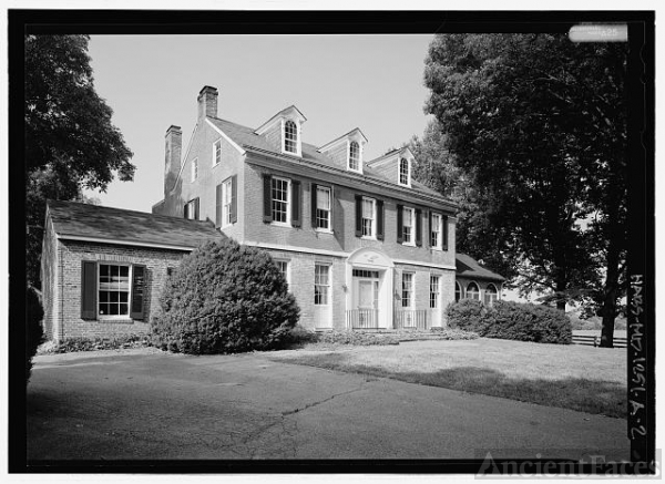 Perspective view of north elevation, looking southwest