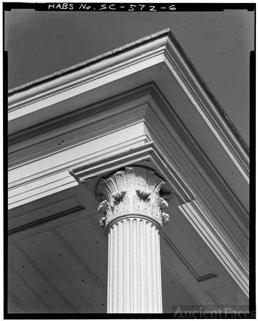6. FRONT PORTICO ELEMENTS: COLUMN CAPITAL AND CORNICE