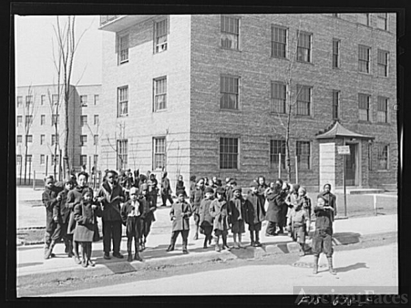 Chicago, Illinois. Ida B. Wells Housing Project. Children...