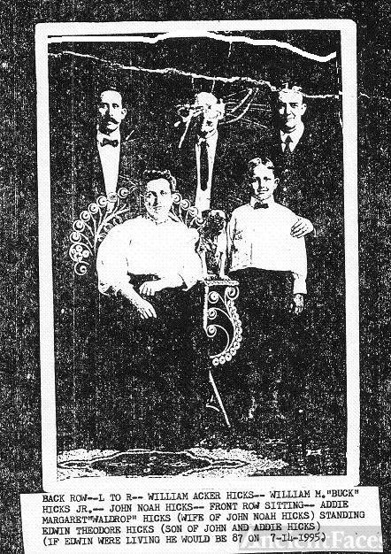 William M Hicks family
