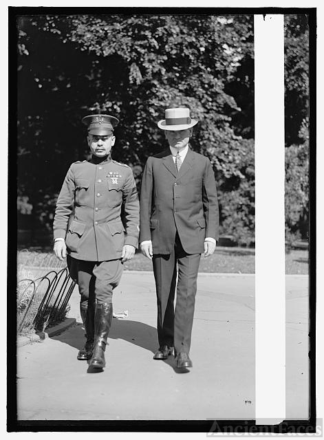 HARRIS, PETER CHARLES. MAJOR GENERAL, U.S.A. LEFT, WITH...