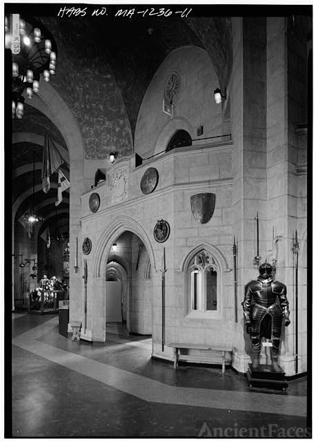 11. INTERIOR OF ENTRANCE TO GREAT HALL - Higgins Armory,...
