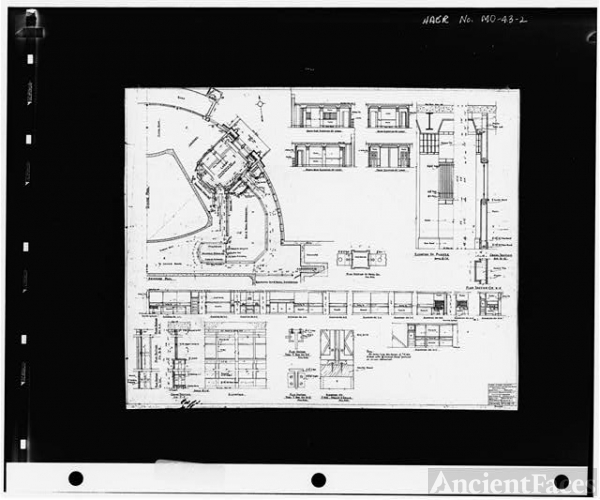 2. LOBBY AND TOWEL COUNTER, PLANS, ELEVATIONS, SECTIONS...